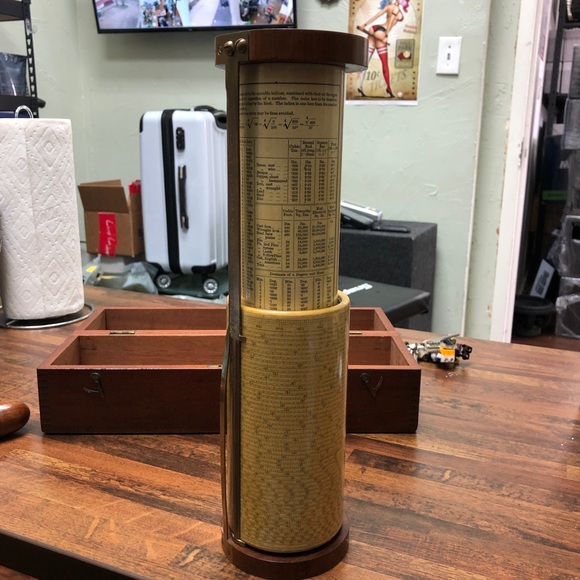 Other | Antique 194 Fullers Cylindrical Scientific Slide Rule Stanley ...